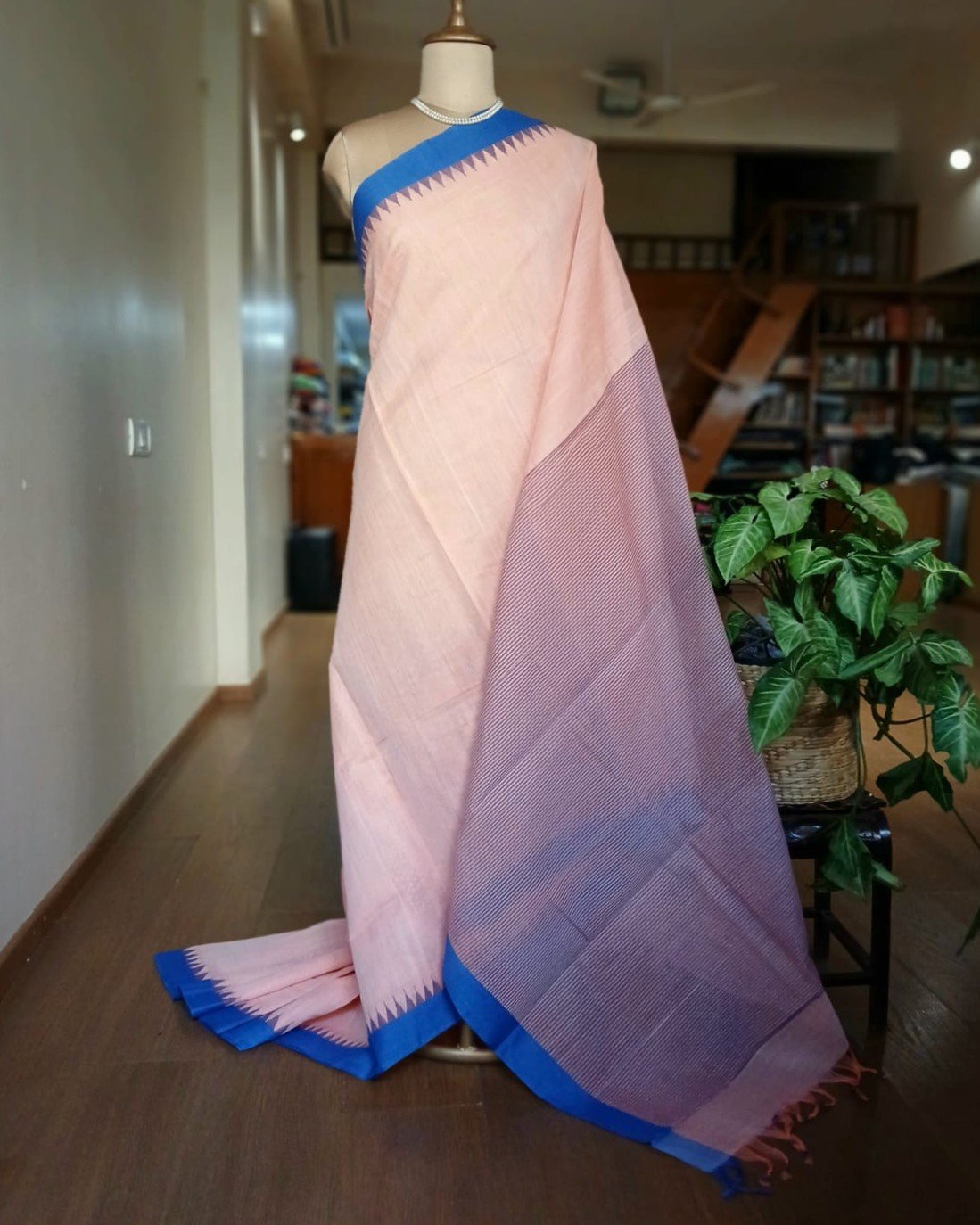 Ponduru Handspun Handwoven Cotton Saree – (POND0001) - The Magic Room