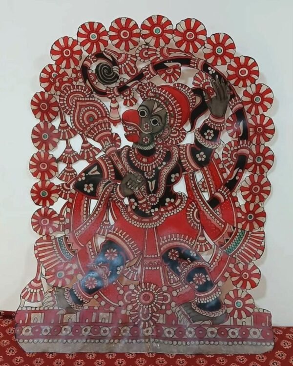 Togalu Gombeyaata Leather Puppet – Hanuman holding Rama's signet ring ...