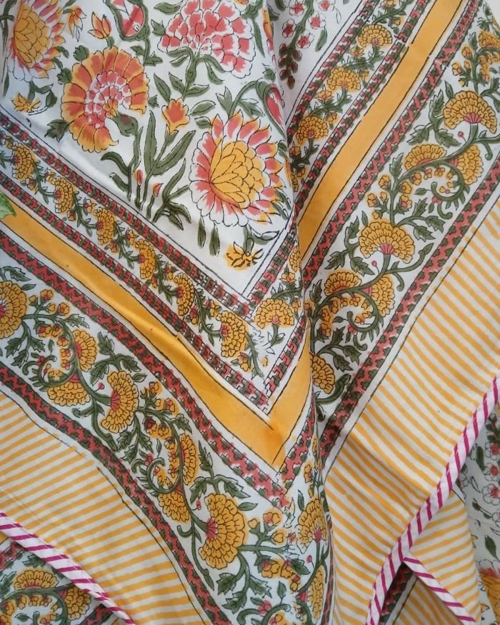 Reversible Soft Single Dohar in Mul Cotton – (MCSD1009) - The Magic Room
