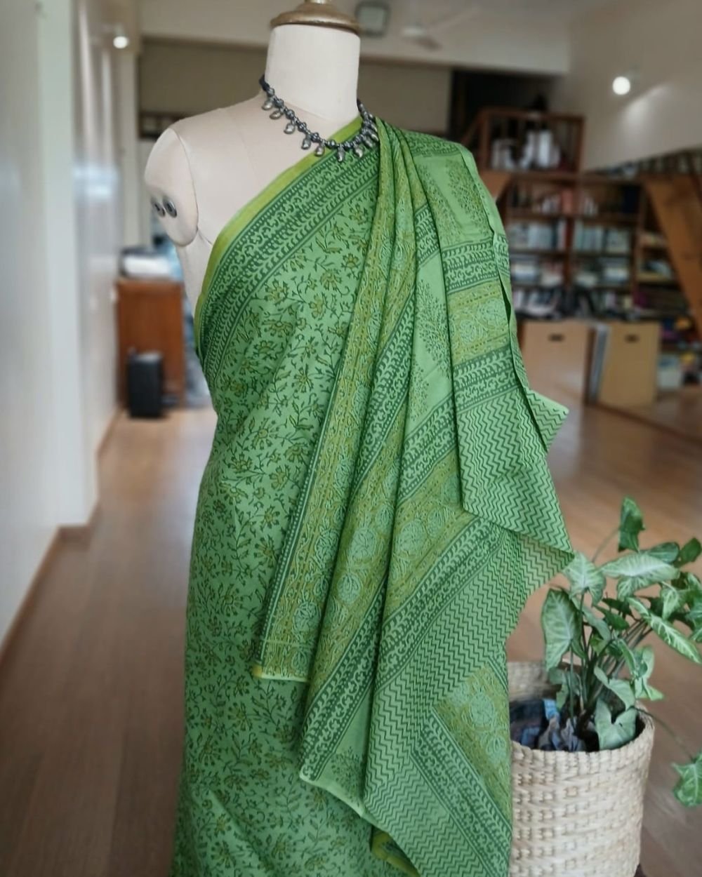 Banjara Blockprint in Mul Cotton from Ahmedabad - (BMCA0001) - The ...