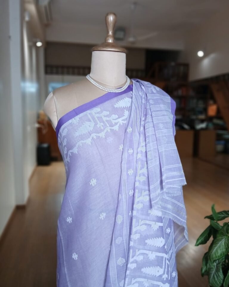 Handweave Jamdani Cotton Saree – (JCHS1015) - The Magic Room