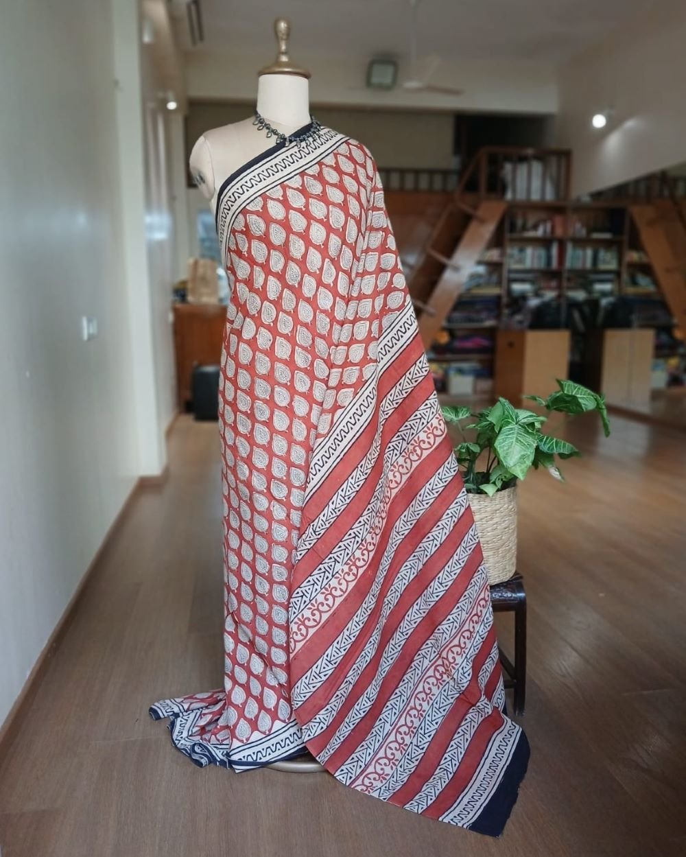 Banjara Blockprint in Mul Cotton from Ahmedabad – (BMCA0008) - The ...