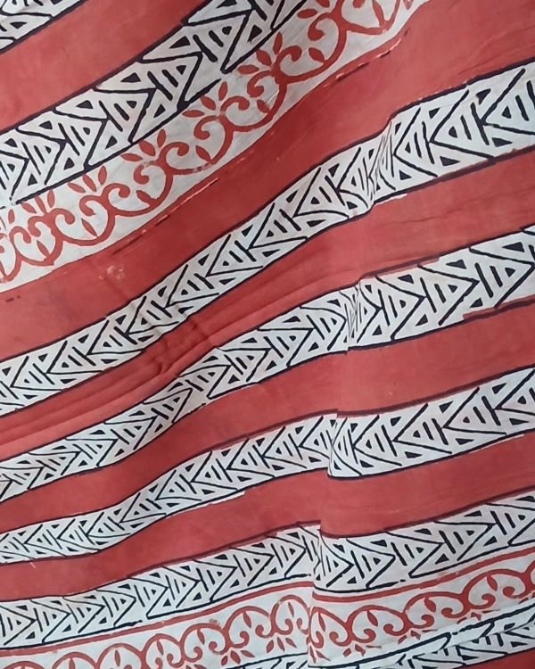 Banjara Blockprint in Mul Cotton from Ahmedabad – (BMCA0008) - The ...