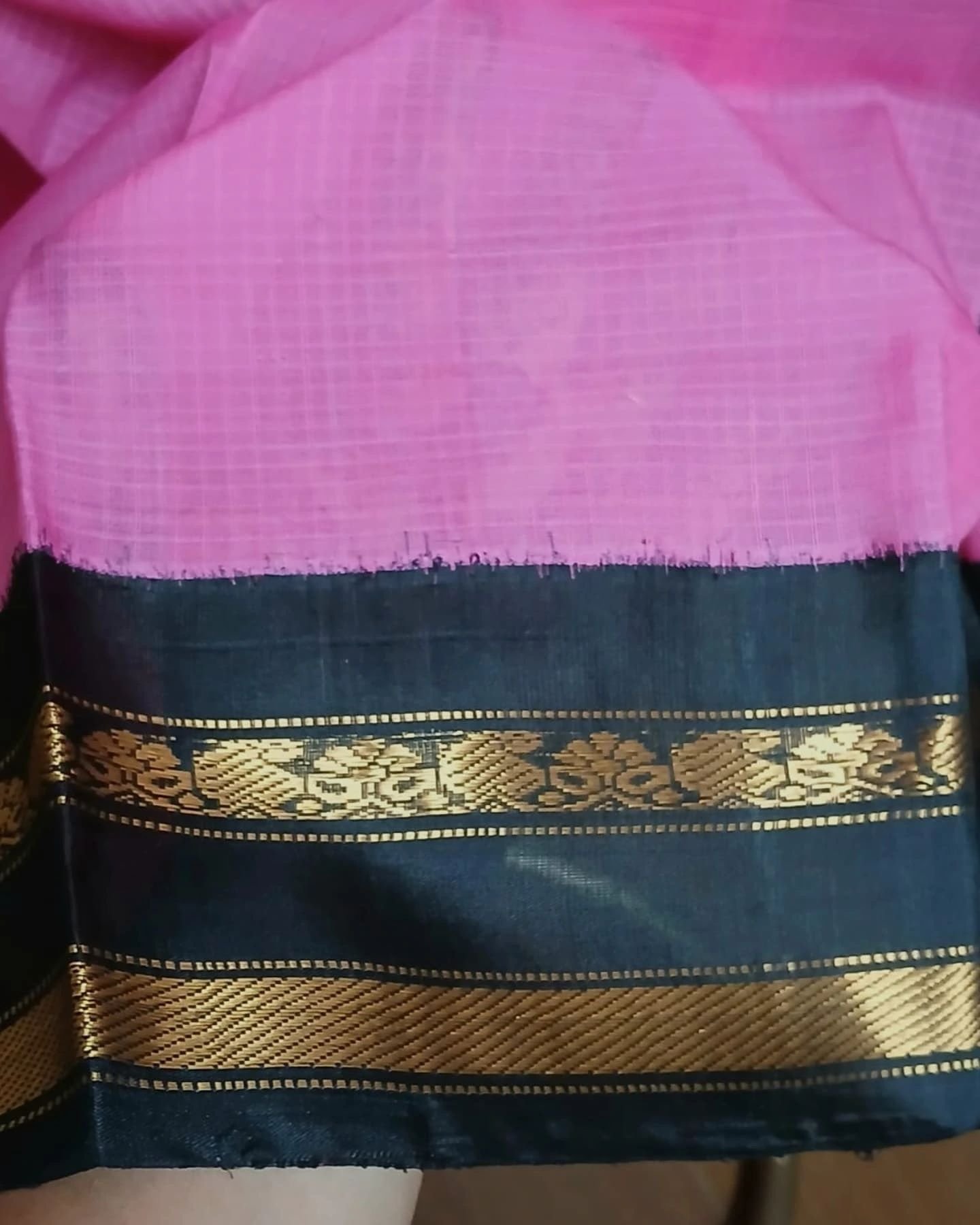 Gadwal Kuttu technique handweave saree - (GADW0011) - The Magic Room