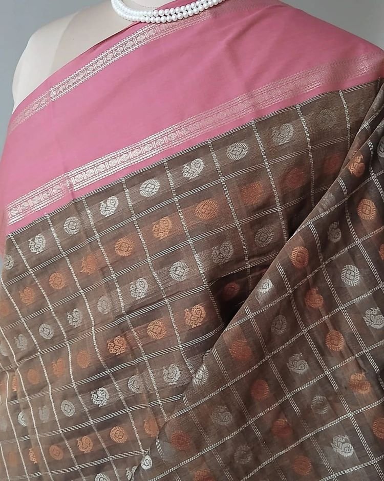 Ayiram Butta Kanchi Cotton Handweave with Zari – (KANC1110) - The Magic ...