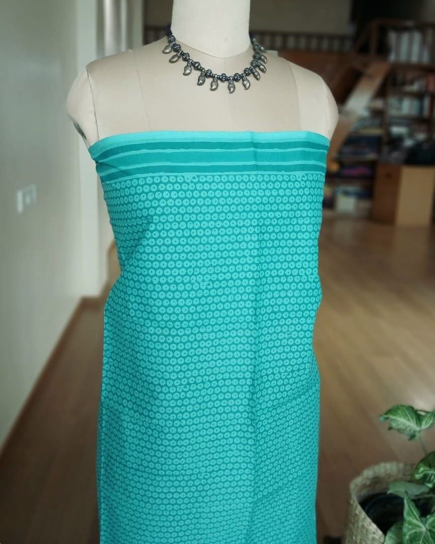 Banjara Blockprint in Mul Cotton from Ahmedabad – (BMCA0010) - The ...