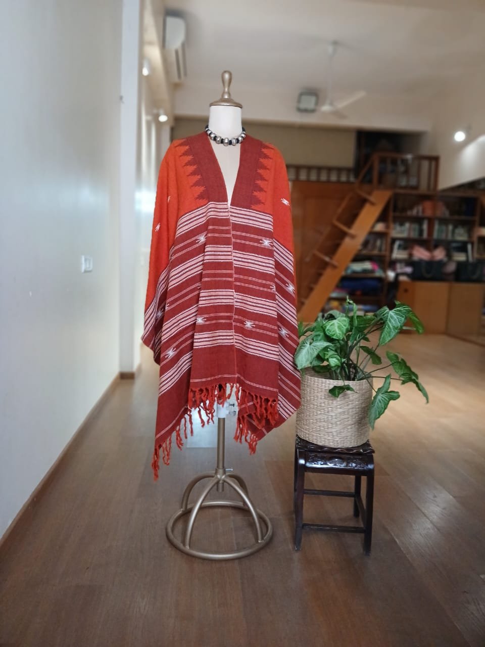 Kotpad handweave Cotton Dupatta from Odisha- (CTKD1017) - The Magic Room