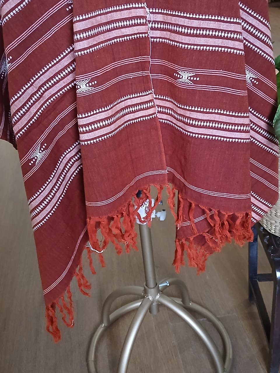 Kotpad handweave Cotton Dupatta from Odisha- (CTKD1017) - The Magic Room