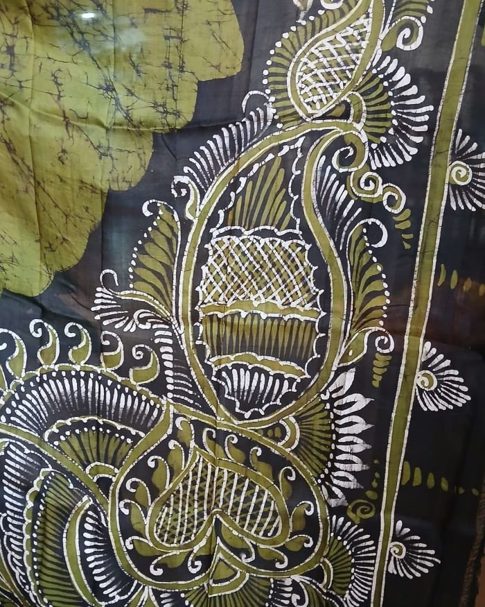 Batik Silk Saree from Murshidabad – (BSSM0014) - The Magic Room