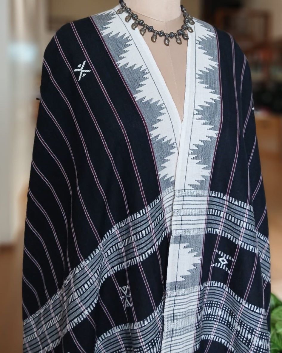 Kotpad handweave Cotton Dupatta from Odisha- (CTKD1021) - The Magic Room