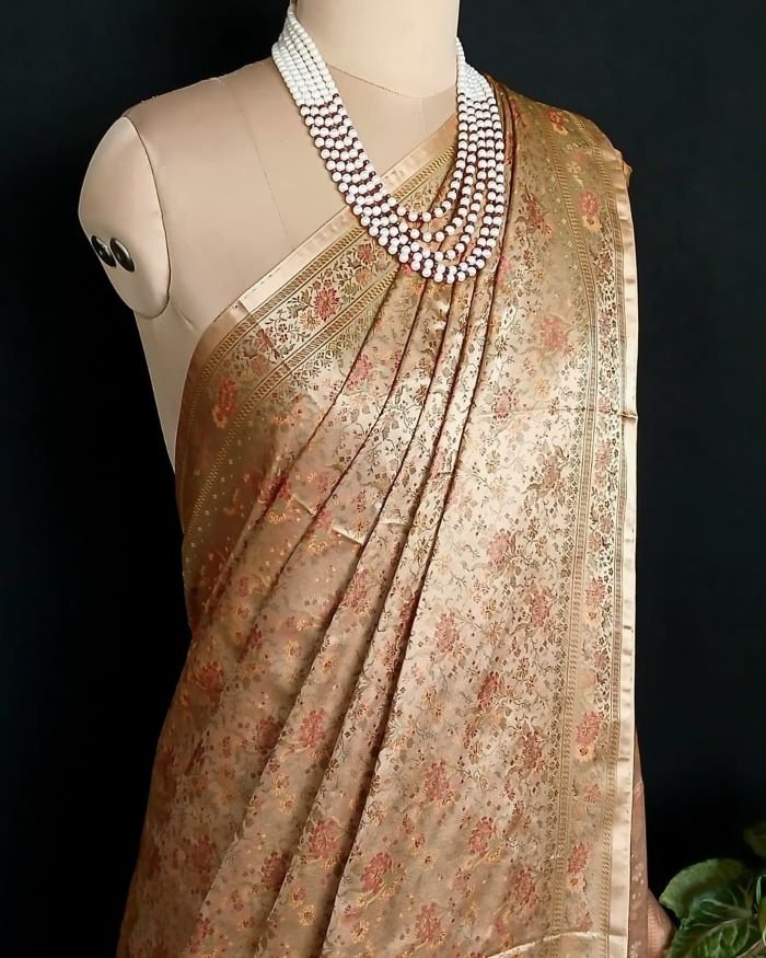 Handloom Himroo in a Butter Soft Pure Mulberry Silk Weave - (HHSS0001 ...