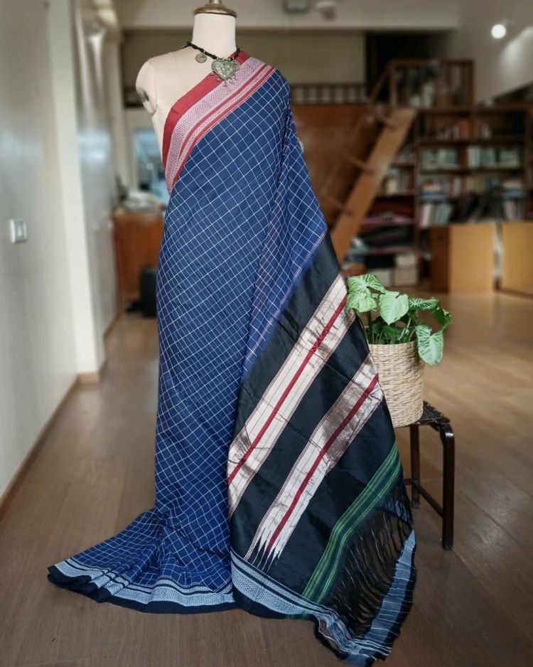 Handloom Ilkal Saree – (ILKA1011) - The Magic Room